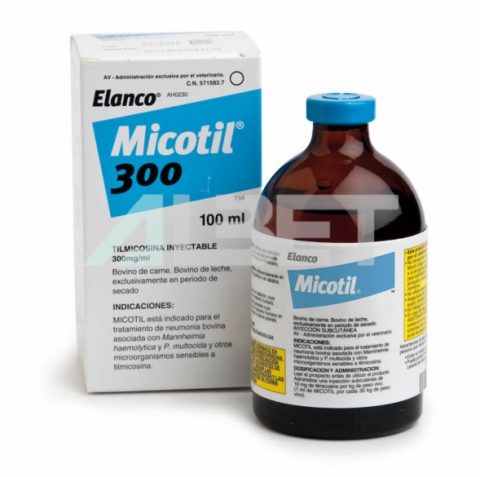MICOTIL 300 Inyectable – Veterinaria Online